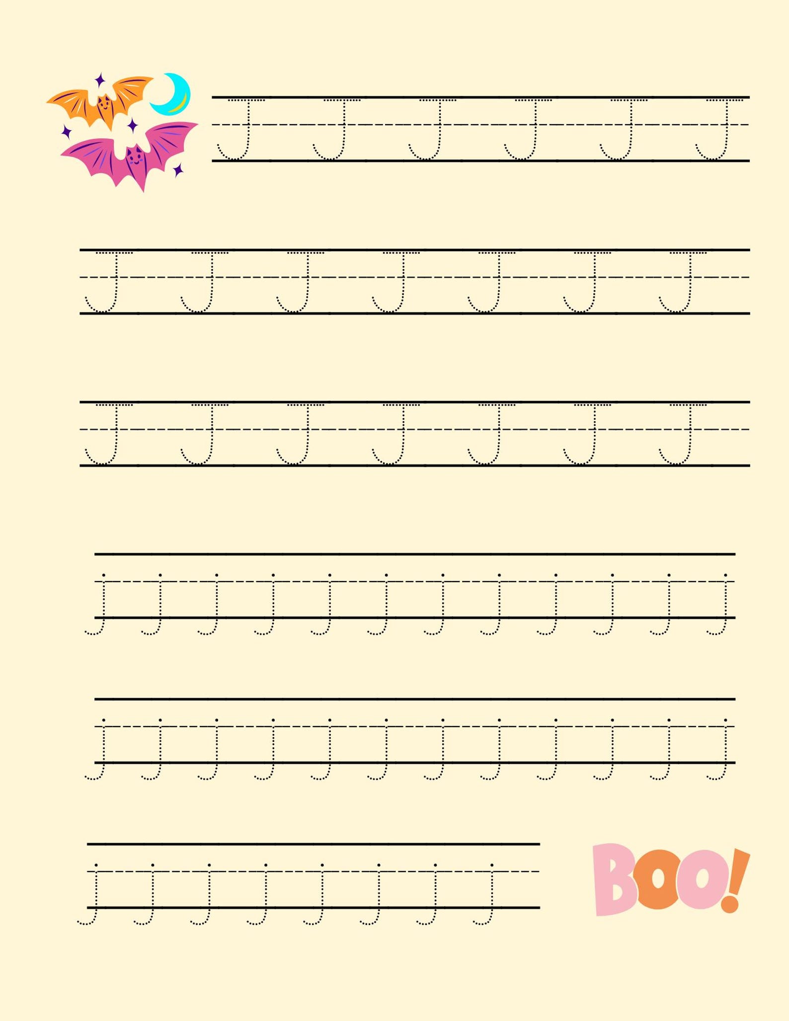 Halloween Fall Alphabet Tracing Worksheets Printable A-Z Letters Kids ...