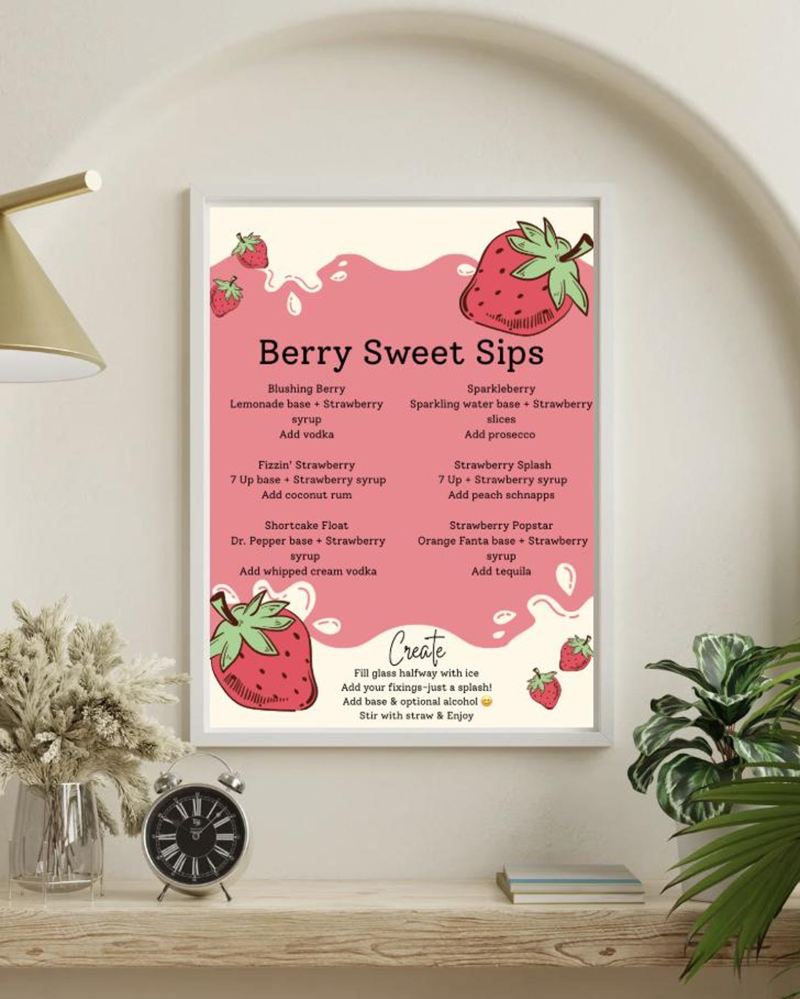 Berry Sweet Party | Strawberries | Interactive Drink Menu ...