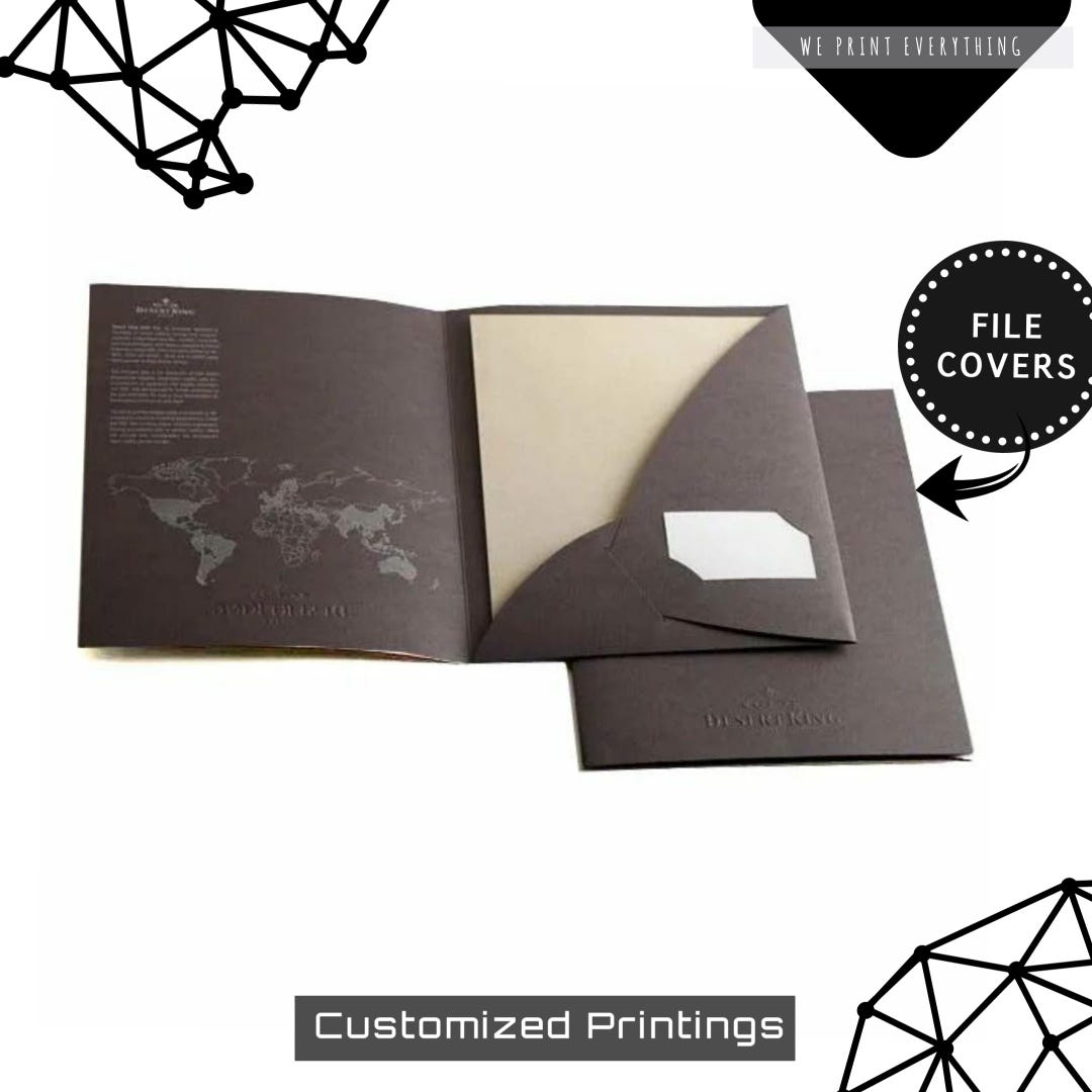 Custom Printed File Folders: Personalized Logo, A4 A5 Sizes - Etsy