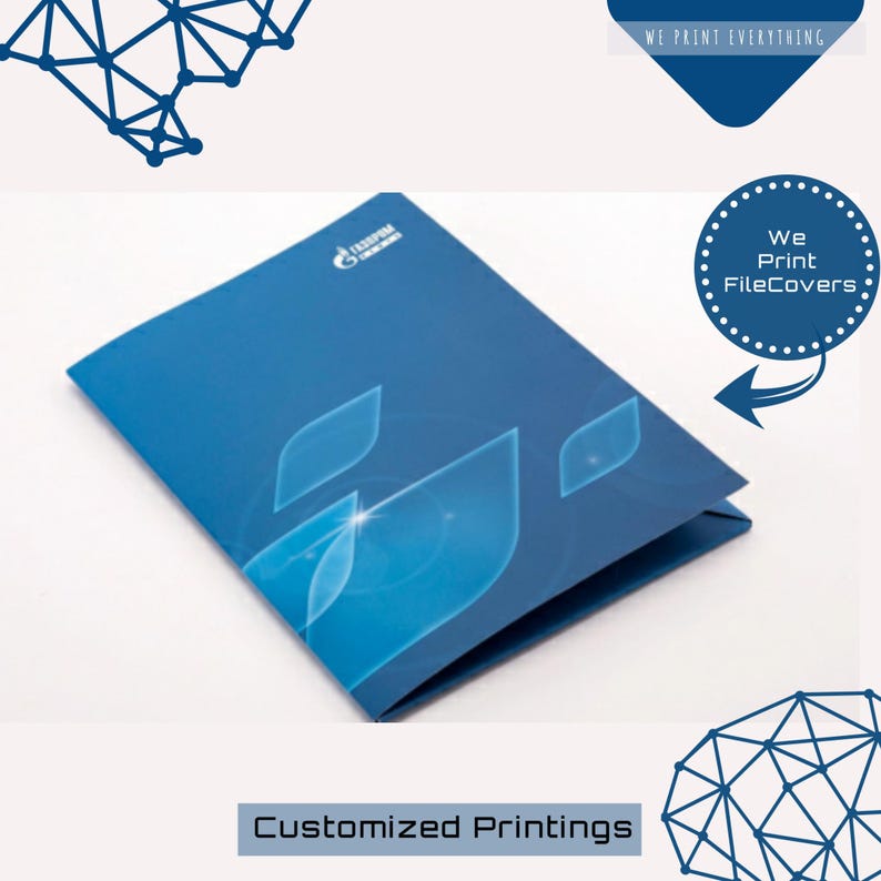 Custom Printed File Folders: Personalized Logo, A4 A5 Sizes - Etsy