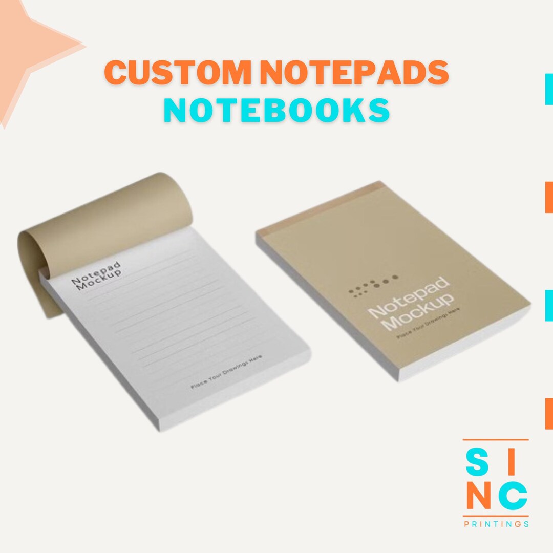 10+ Multicolor Logo Customized and Personalized Notepad and Notebooks ...
