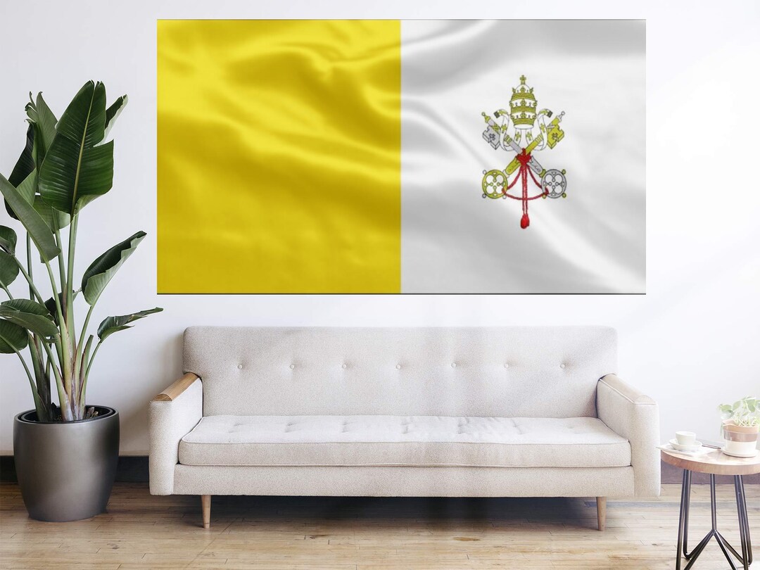 Vatican Flag - the Vatican City Flag Bandera Tapestry Banner Pope ...