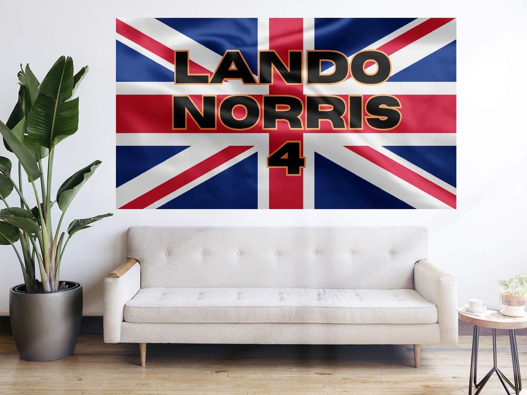 Lando Norris Flag Formula One Mclaren Racing F1 Team Flag Bandera ...