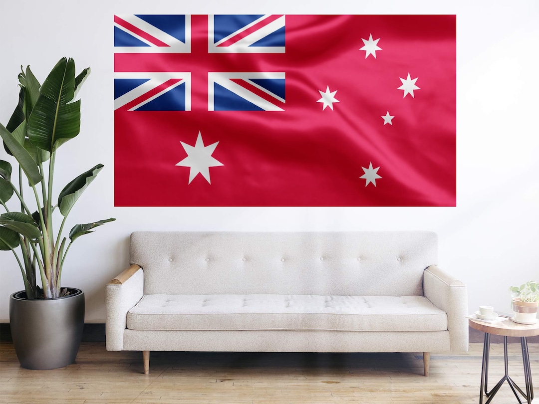 Red Australia Flag - Australian Flag Bandera Tapestry Banner Large ...