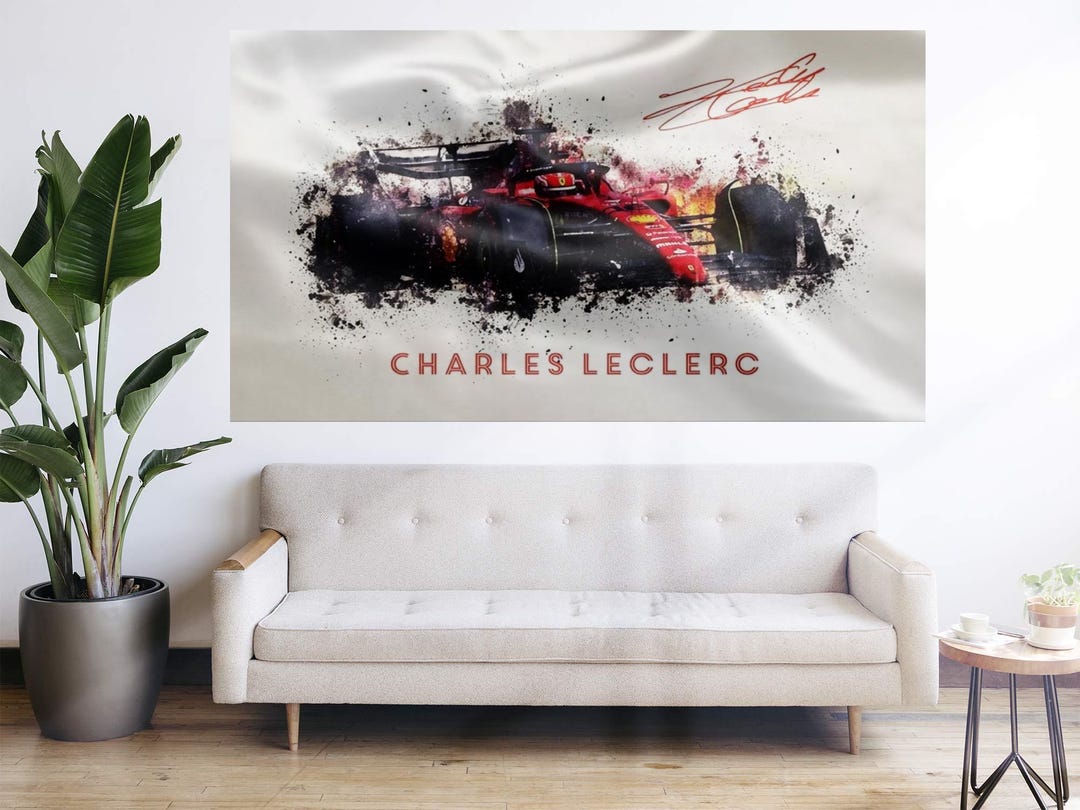 Charles Leclerc Ferrari F1 Team Flag: Large Tapestry Banner - Etsy