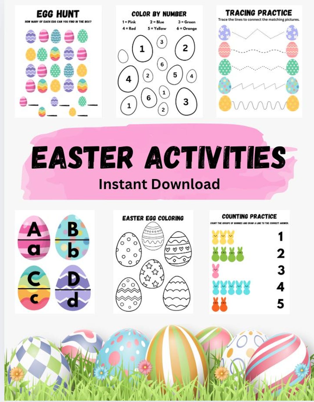 Easter Bundle, Preschool Printable Learning, Toddler Learning ...