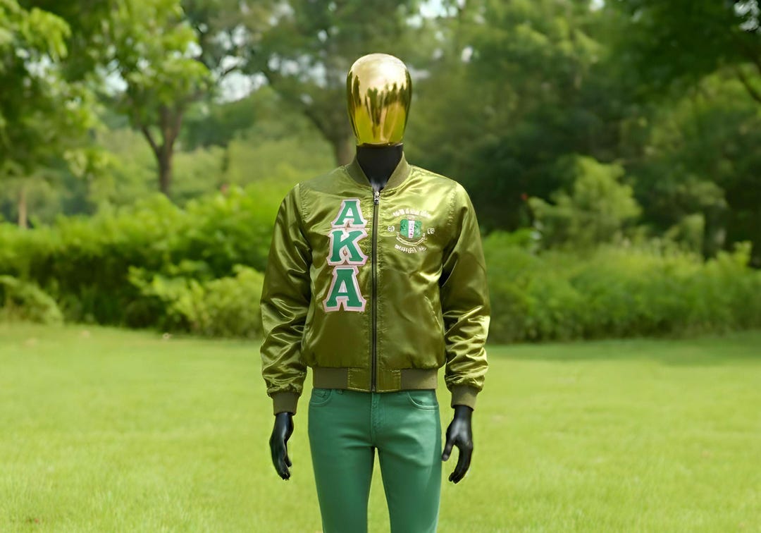 Custom AKA Green Bomber Jacket Sorority Satin Jacket - Etsy