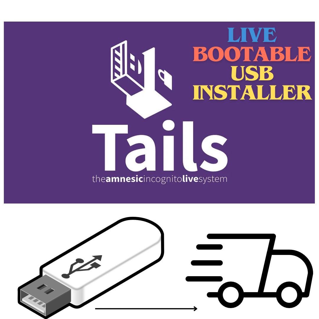 Tails Linux 6.14.1 Bootable USB Flash Drive Live Installer Tails Tor ...