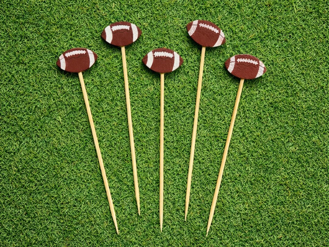 Football Cocktail Picks, Bamboo Appetizer Toothpicks - Etsy
