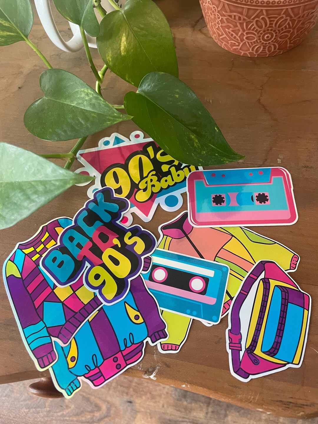 90s Nostalgia Sticker Pack – Retro Aesthetic, Y2K, Vaporwave, Grunge ...