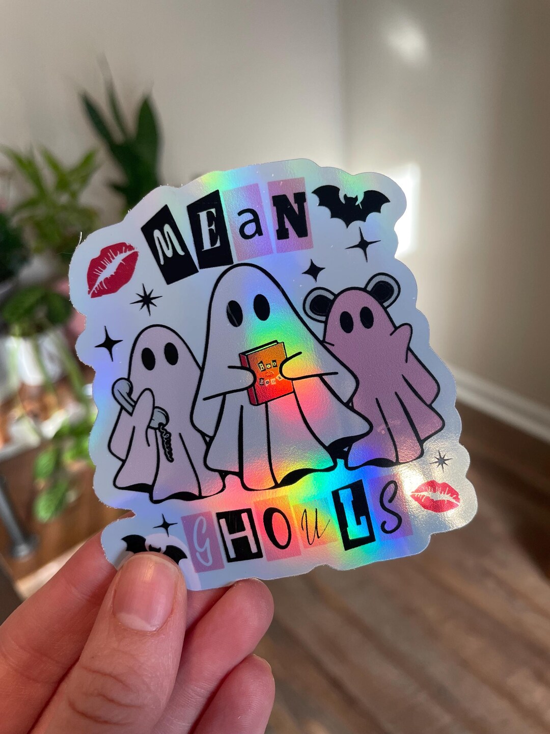Mean Ghouls - 3 Spooky Ghost Sticker | Halloween Parody | Cute and ...