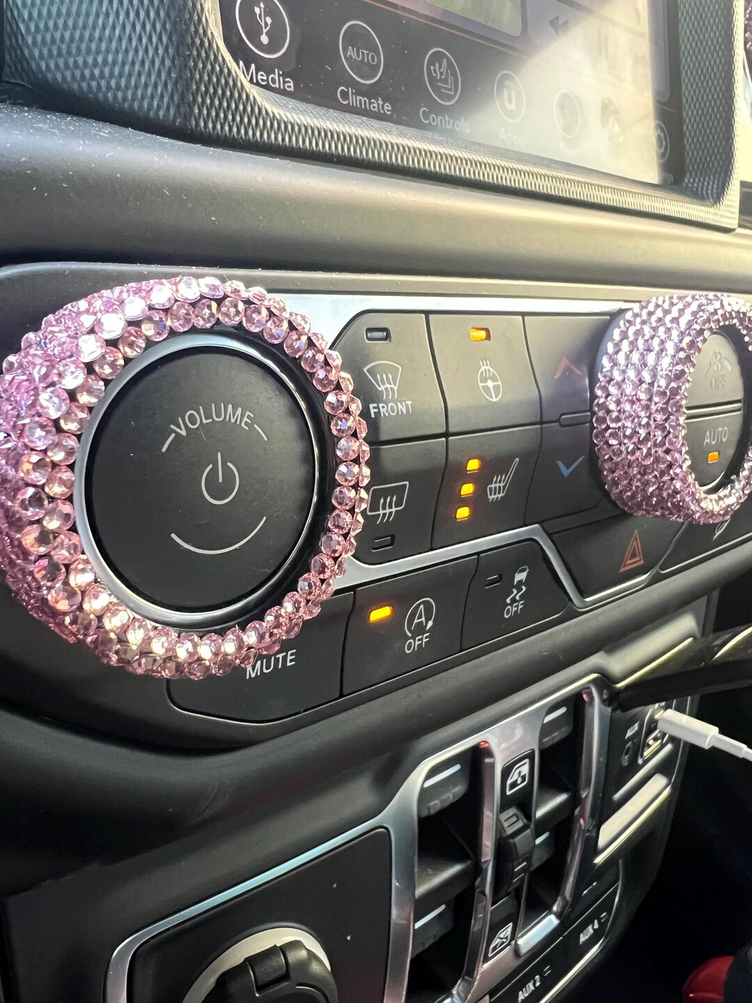 Bedazzled Jewel Jeep Wrangler Center Console Knob Covers (set of 4) - Etsy