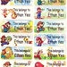 40 MARIO BROS Custom Vinyl Name Labels-SchoolDaycareEnvelope | Etsy
