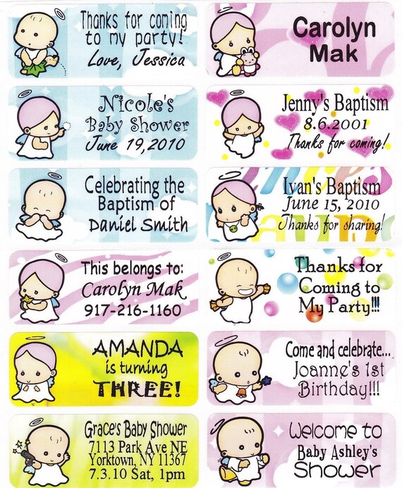 40 CUTE BABY Custom Vinyl Name Labels-schooldaycareaddress | Etsy