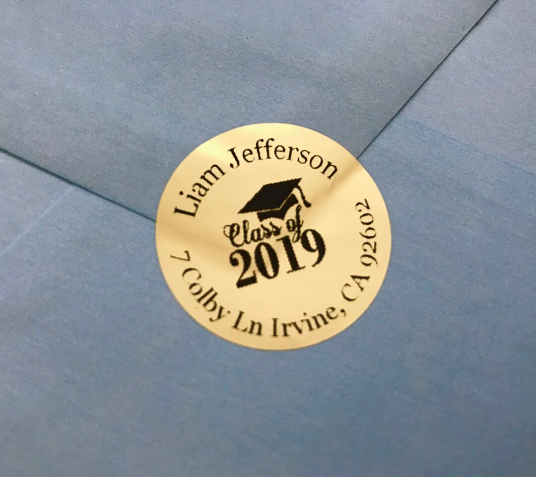 Class of 2022 Graduation Invitation, Address Seals, Graduation Labels ...