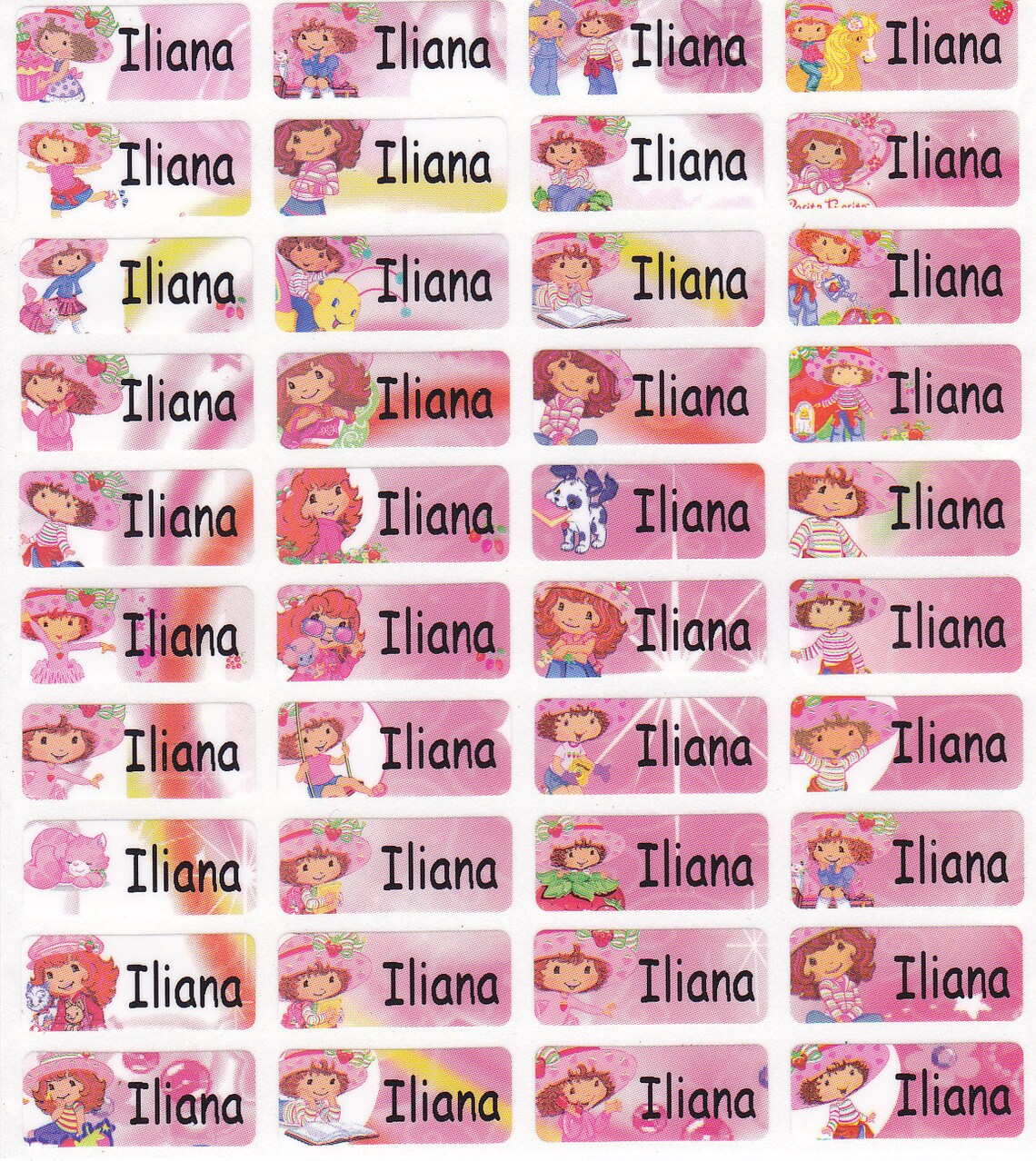 120 PINKY GIRL Custom Waterproof Name | Etsy