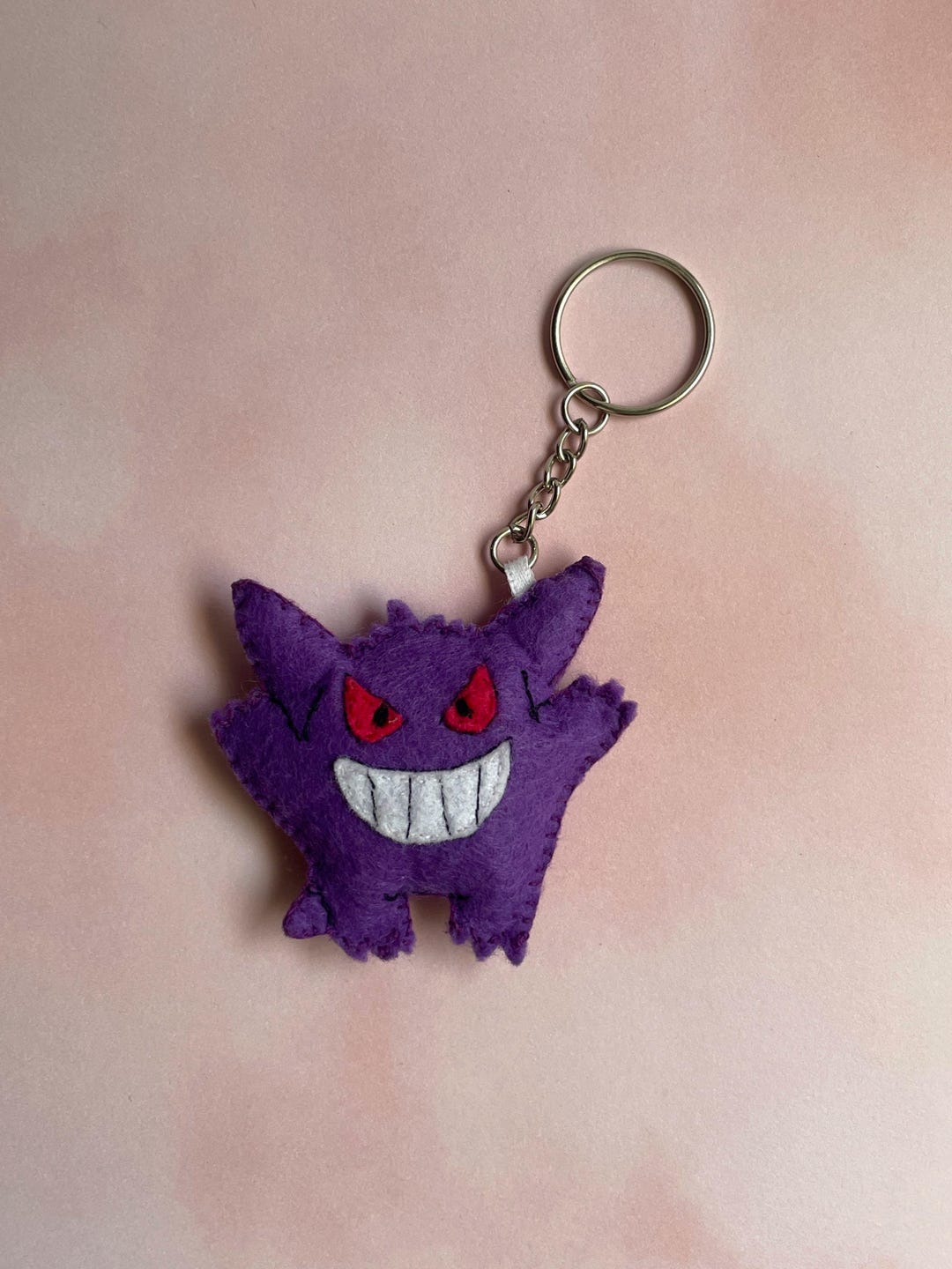Gengar Pokémon Plushie Keychain— Handmade Personal Niche Gift, Hand ...
