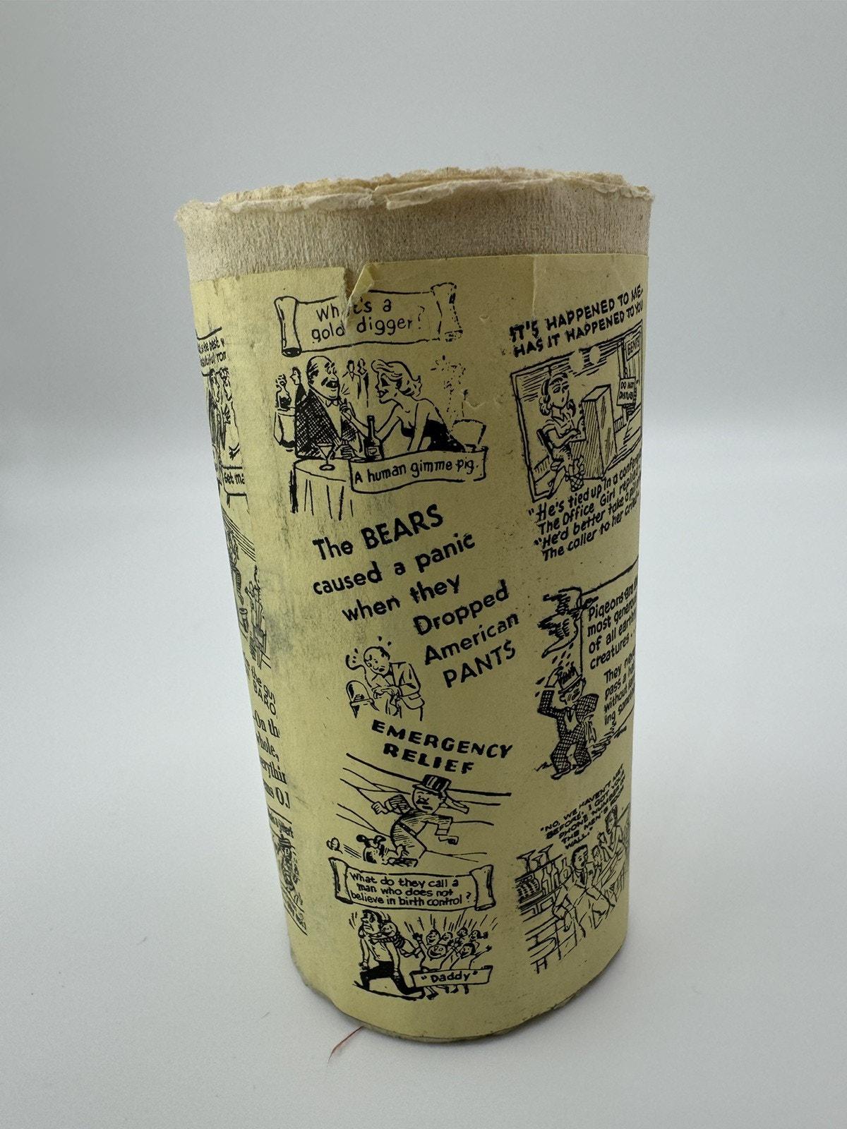 Vintage 1959 Laughing Tissue Cartoon Toilet Paper Roll Made in Ashbury ...
