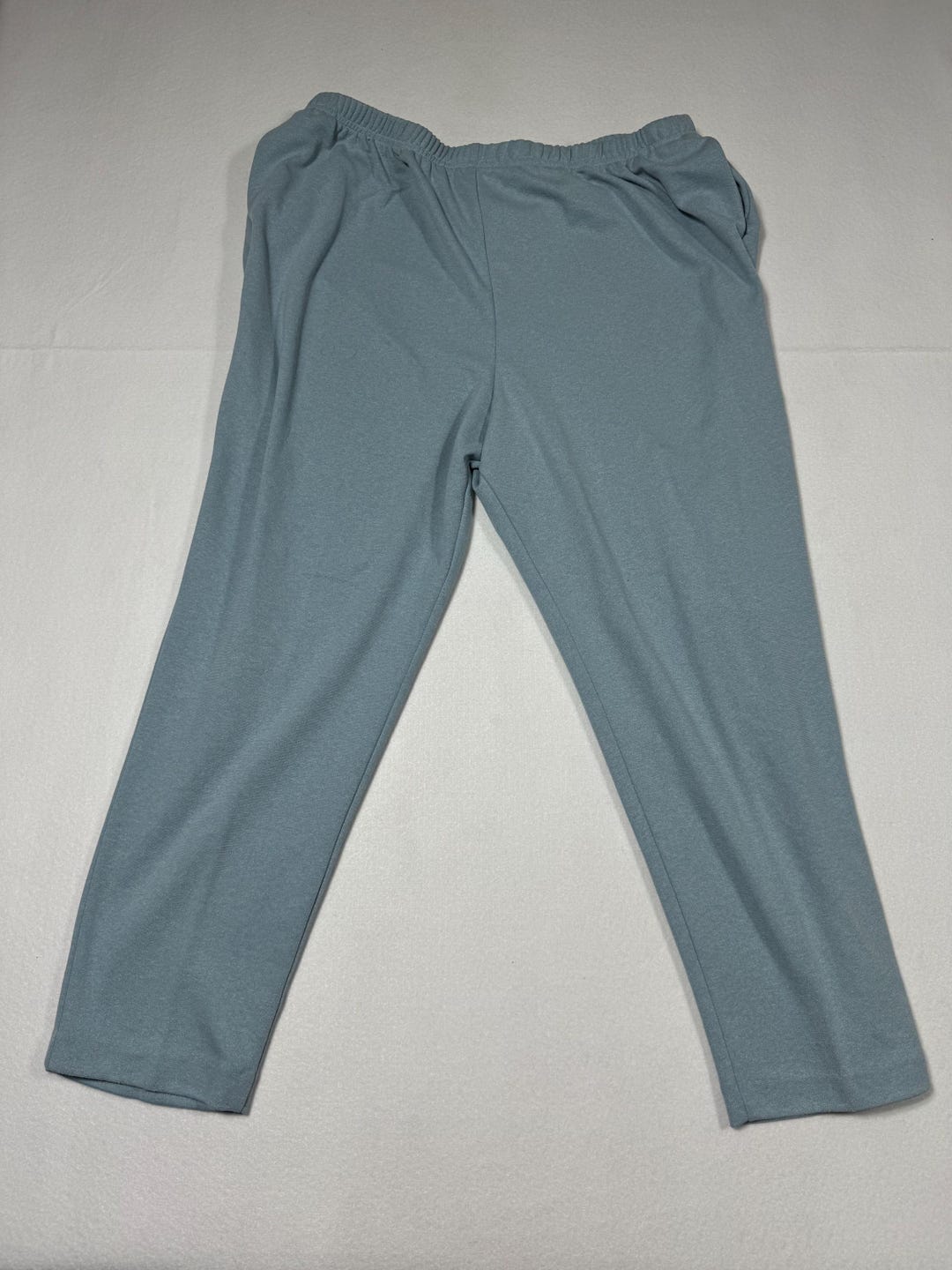 Lady Graff Vintage Elastic Waist Pull-on Pants Blue 24W Made in USA 90s ...