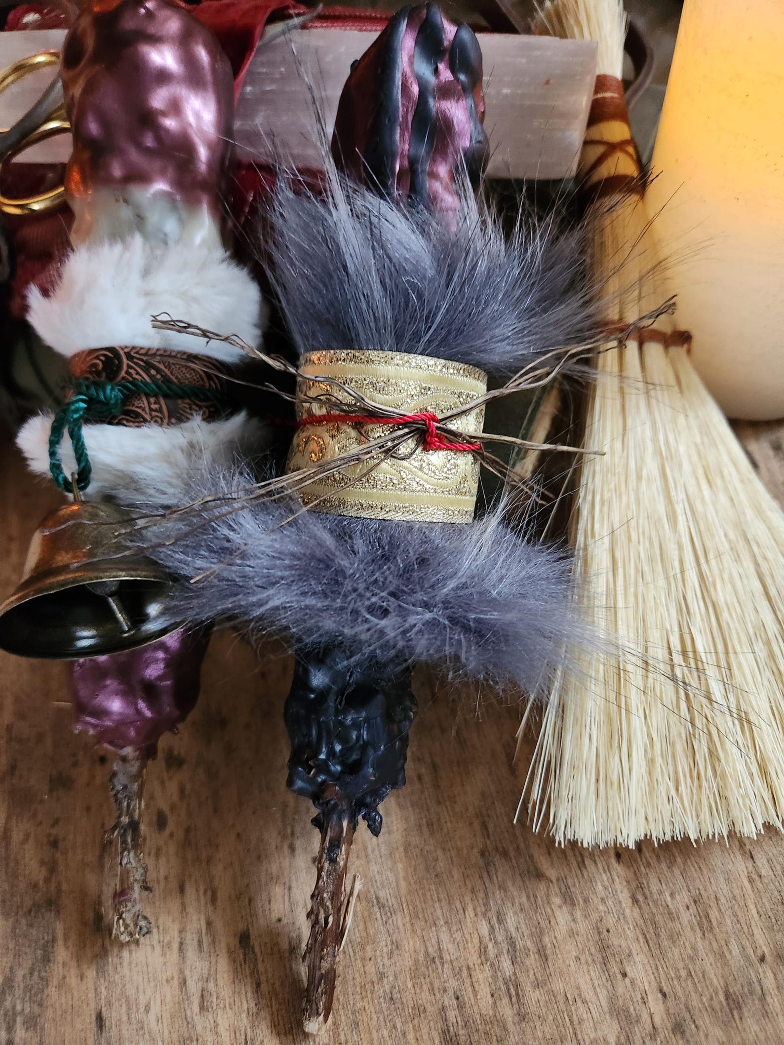 KRAMPUS AND SANTA Hag Torch Witch’s Taper Pair - Etsy