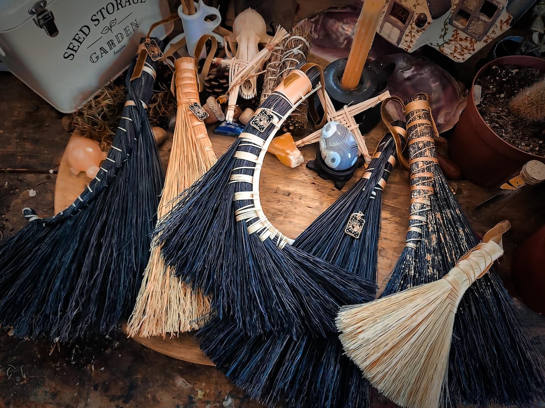 Snow Moon Drop Ritual Brooms With Tarot Charm - Etsy