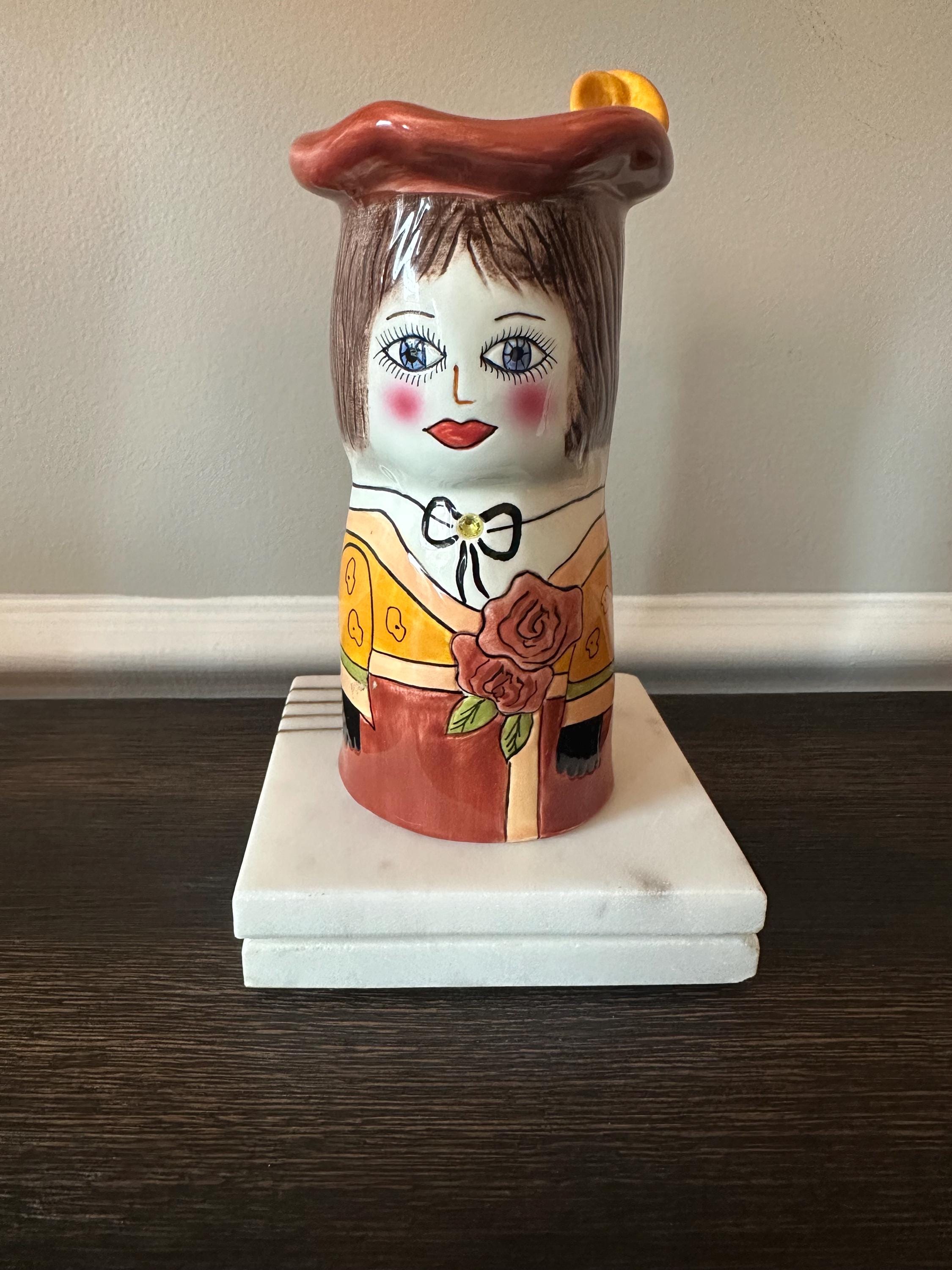 Susan Paley by Ganz Hand Painted Lady Vase Nancy 5" - Etsy