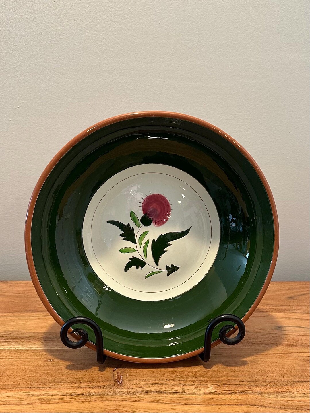Vintage Stangl Pottery Serving Bowl Thistle Pattern - Etsy