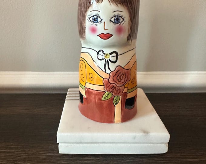 Susan Paley Ladies Club Waiting Decorative Square Collectible Serving ...