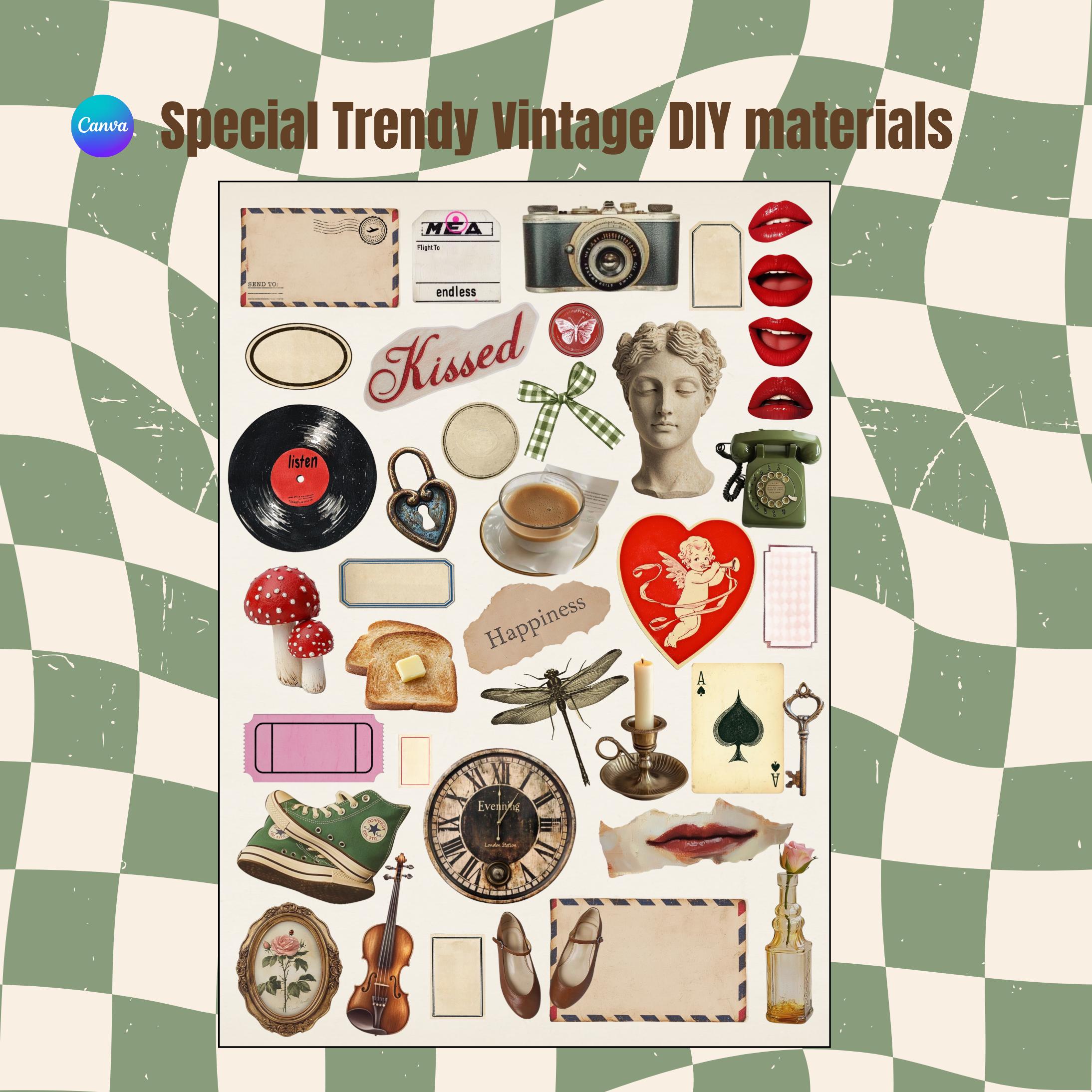 DIY Vintage Matchbook Template, Canva Matchbox Template DIY KIT ...