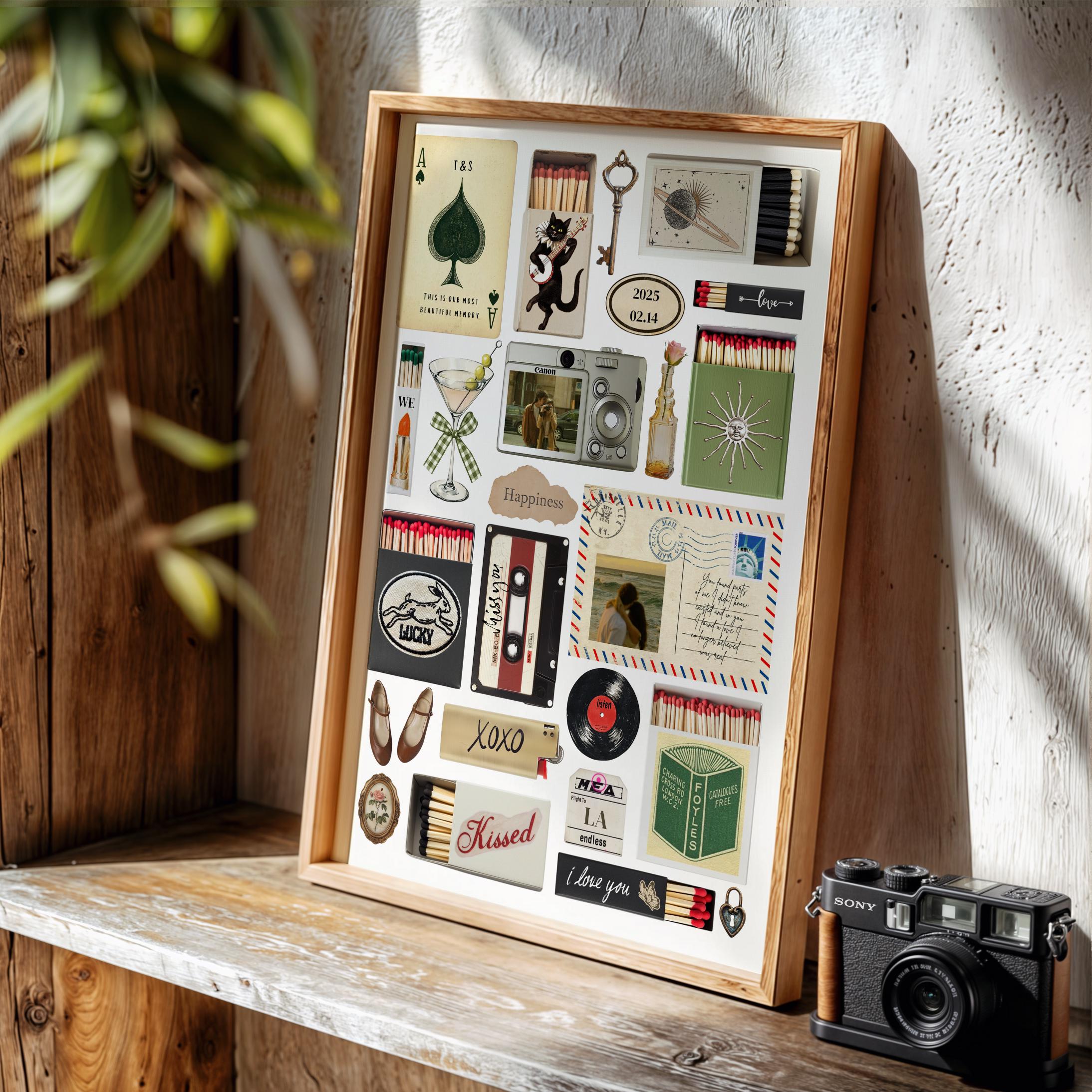 DIY Vintage Matchbook Template, Canva Matchbox Template DIY KIT ...