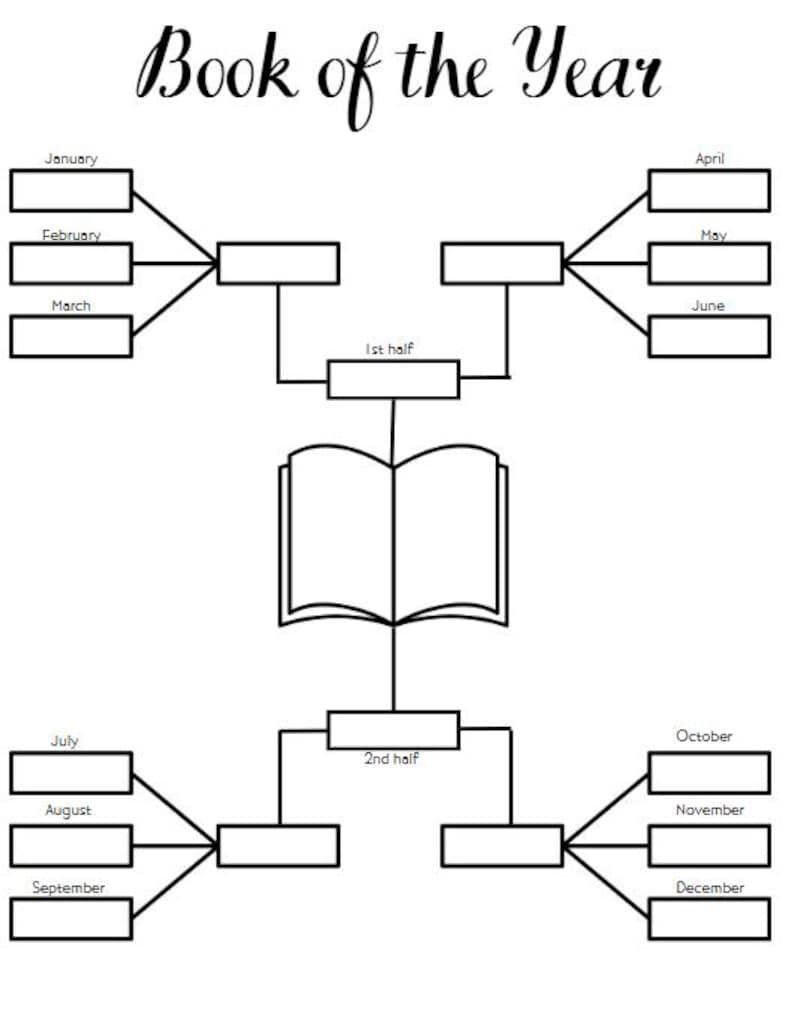 Reading Journal and Book Tracker - Etsy
