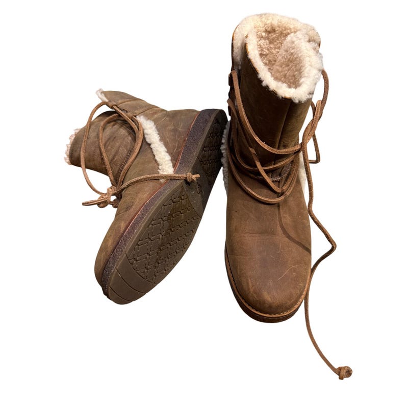 Shearling Ankle Boots - Etsy
