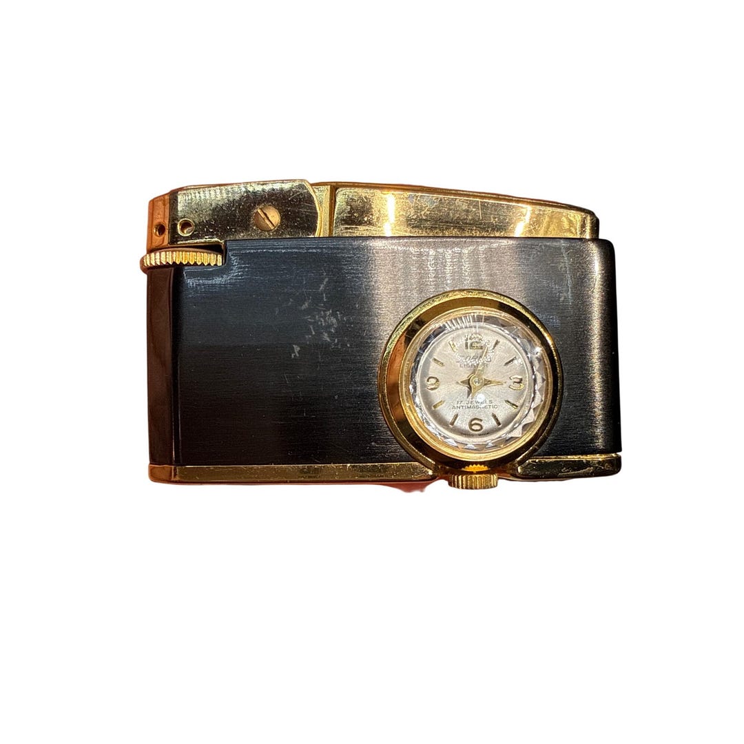 Vintage Sorna Swiss Lighter With Built-in Watch - 17 Jewels ...