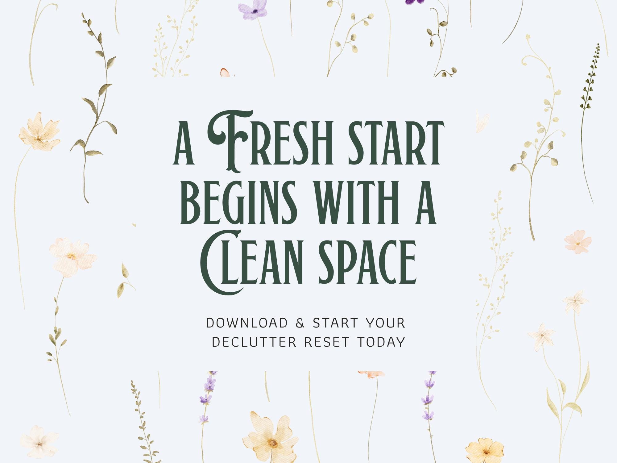 Decluttering Checklist & Flowchart | Home Organization Printable ...