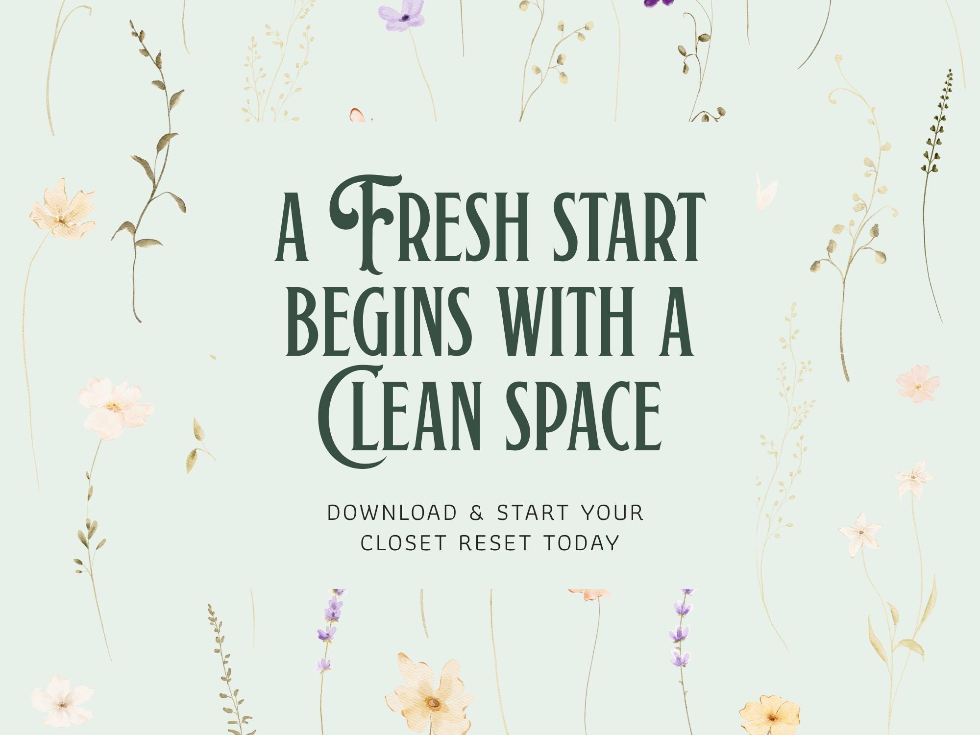 Closet Decluttering Guide & Flowchart | Wardrobe Detox Printable ...