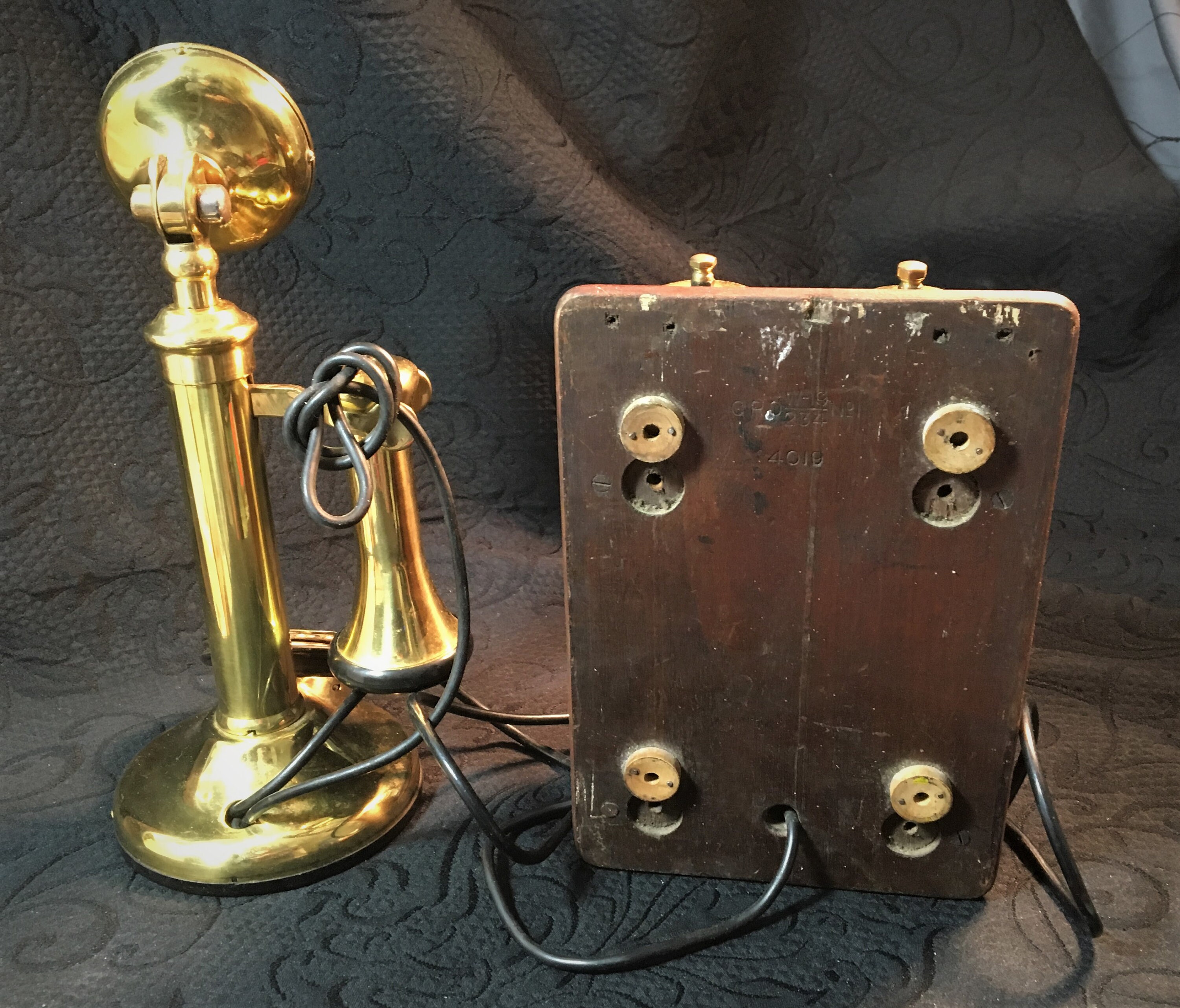 Antique Candlestick Phone With Ringer Box at Kelsey Sapp blog