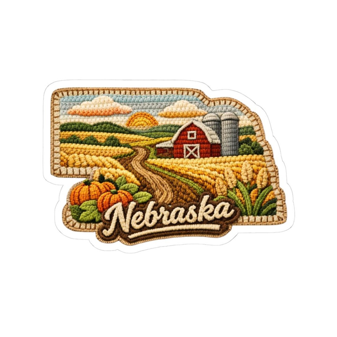 Colorflow | Nebraska Great Plains Pathways Vinyl Sticker | Golden ...
