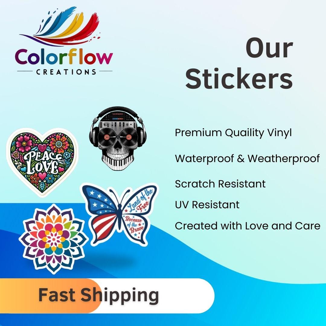 Colorflow | Drippy Smiley Face Sticker With Butterflies & Flowers ...