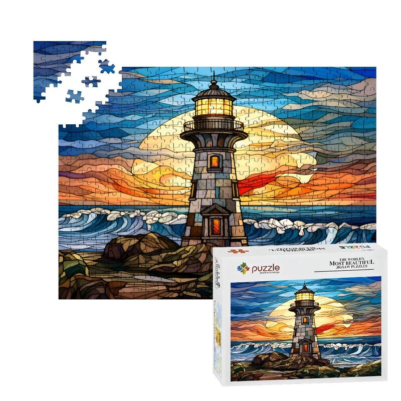 Lighthouse Puzzle - Etsy