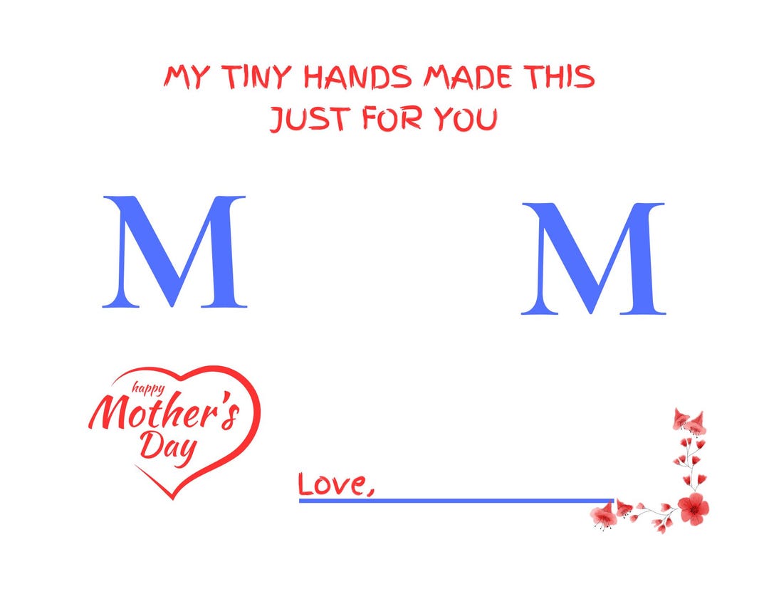 Mother’s Day Flower Craft Printable | Reasons I Love My Mom Activity ...