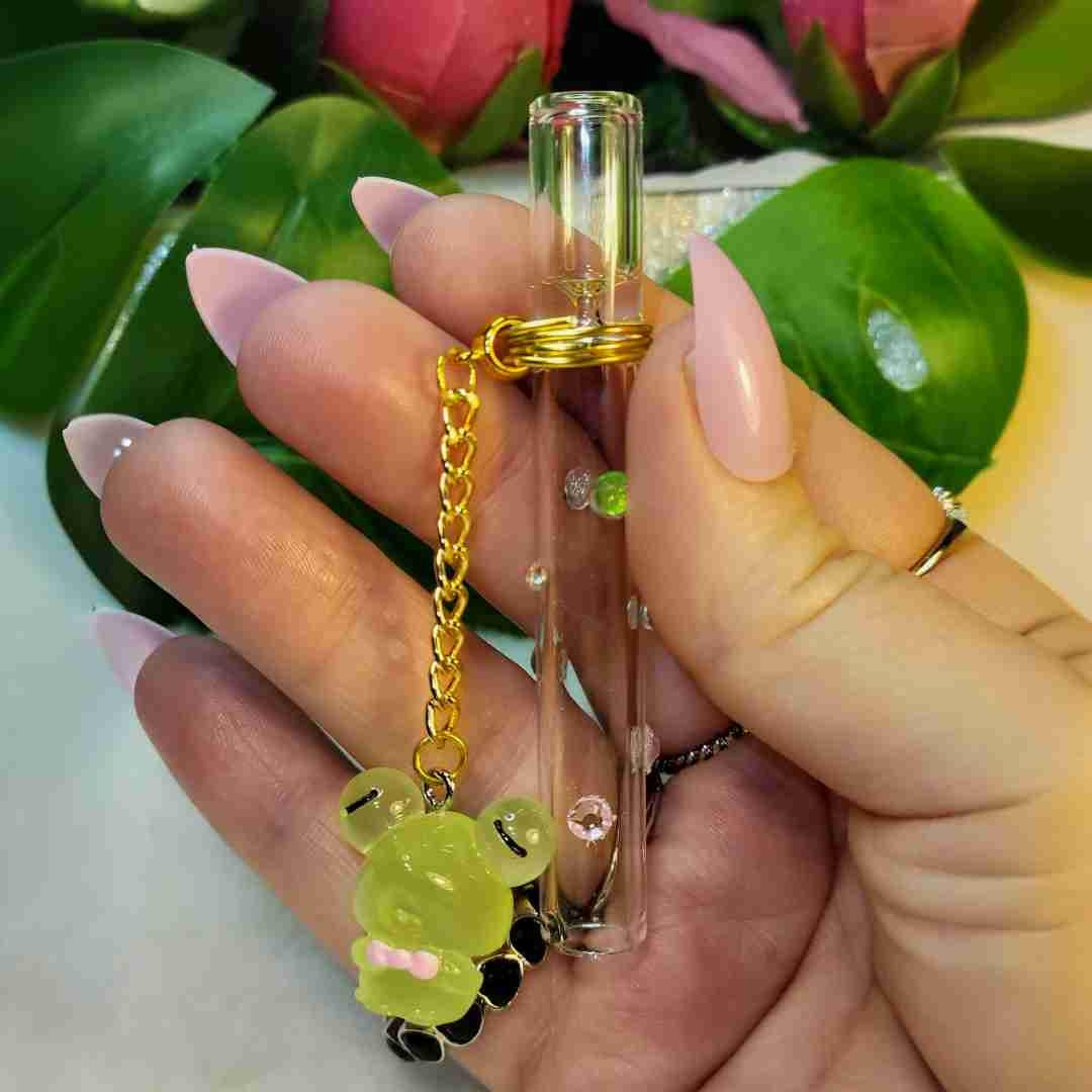 Frog Tobacco Pipe - Girly Pipes - Animal Pipe - Pretty Rhinestone ...