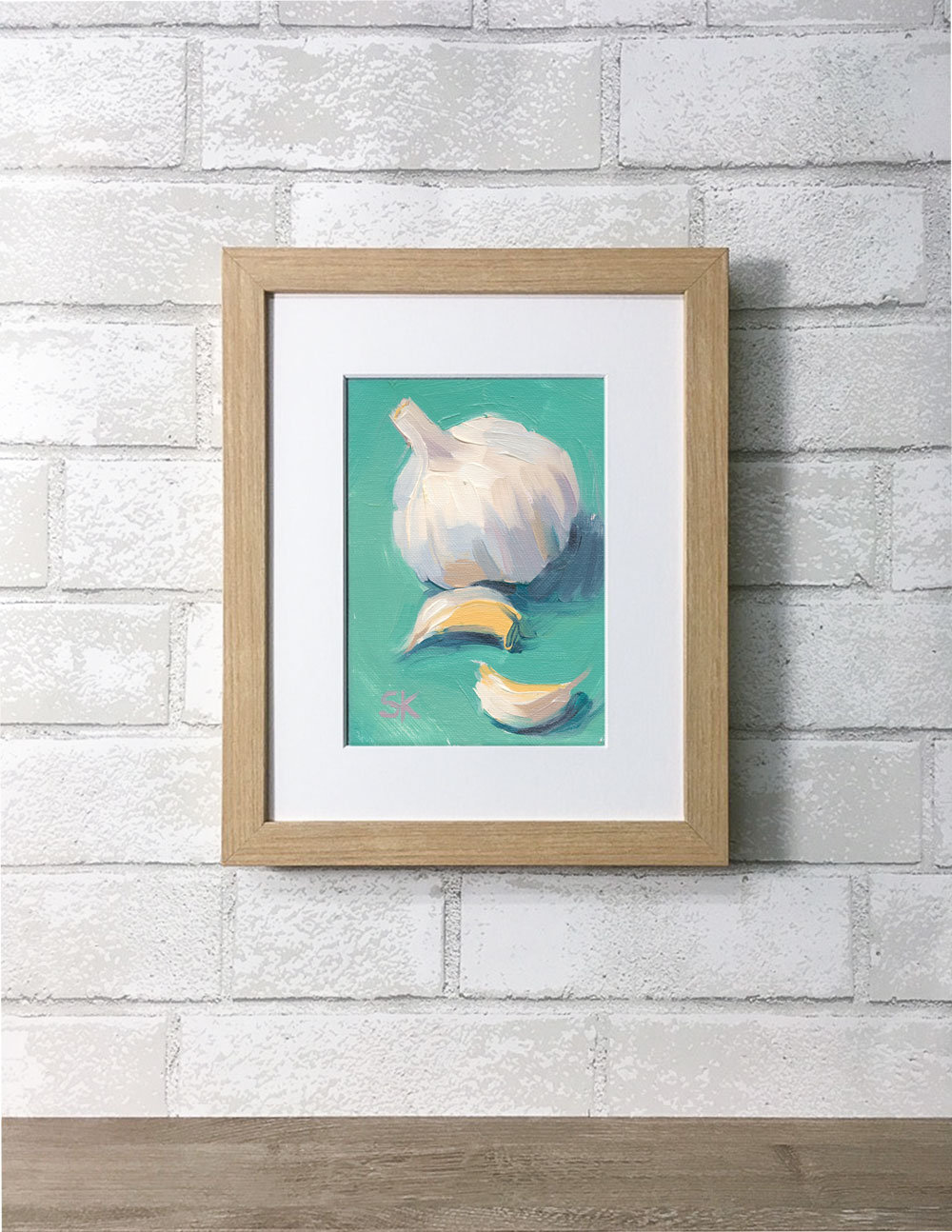 Garlic Oil Painting • Giclée Print • 5x7 • ”garlic Cloves” - Etsy