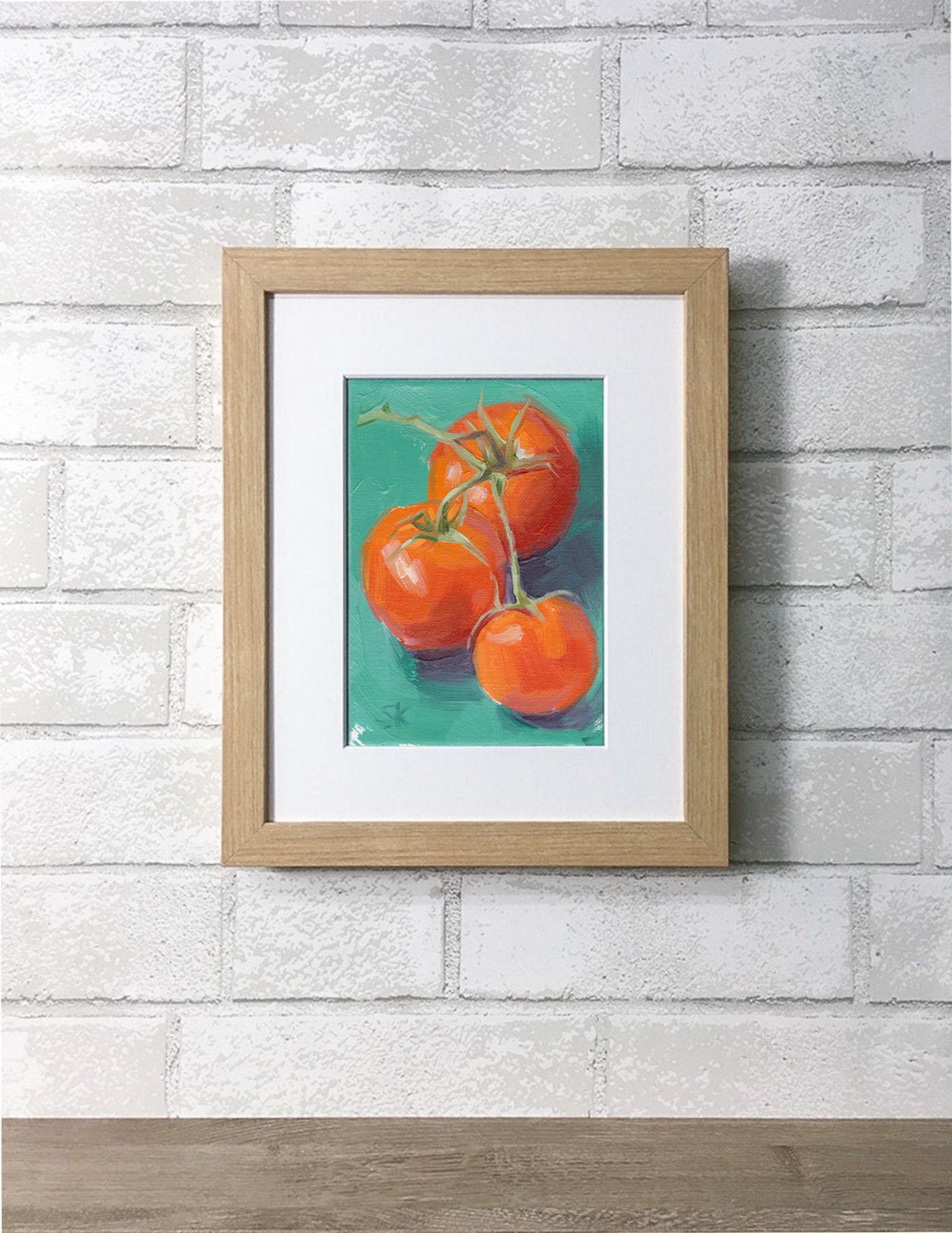 Tomatoes Oil Painting • Giclée Print • 5x7 • “vine Ripened” - Etsy