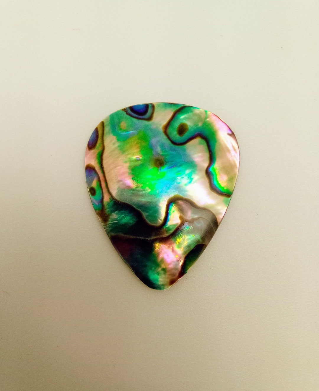 Guitar Pick- Genuine Abalone Shell - Etsy