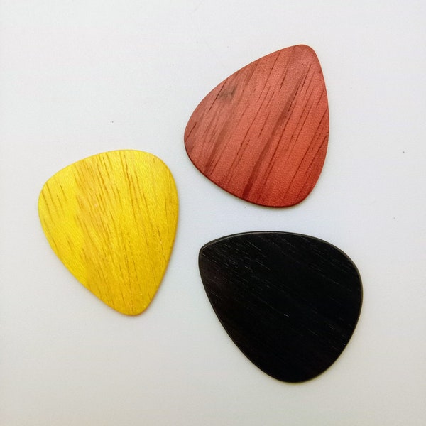 Wood Guitar Pick - Etsy