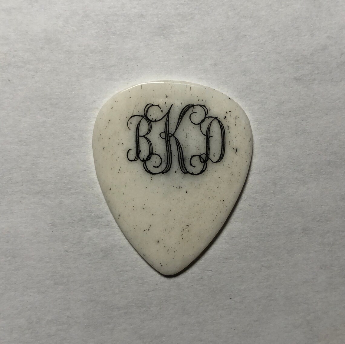 Custom Guitar Pick- Bovine Bone - Etsy