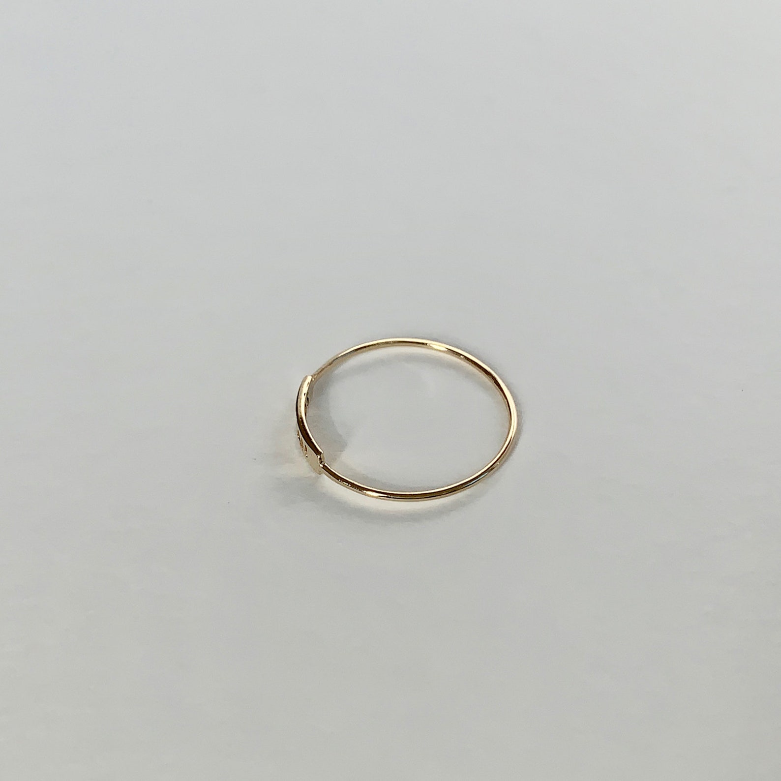 Nameplate Ring 14K Solid YELLOW Gold Personalized Real - Etsy