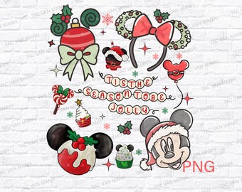 Mouse Christmas Png, Coquette Bow Christmas Png, Xmas Png, Christmas ...