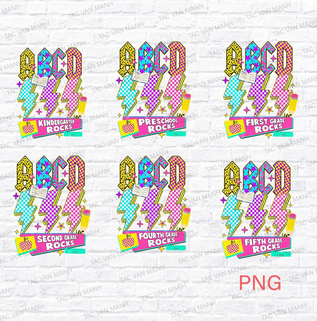 Custom Abcd Teacher Png, Teacher Rock Png, Back to School PNG, Teacher ...