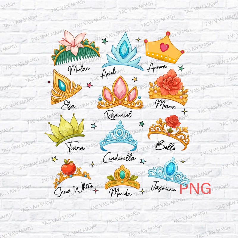 Princess Crown Ariel - Etsy